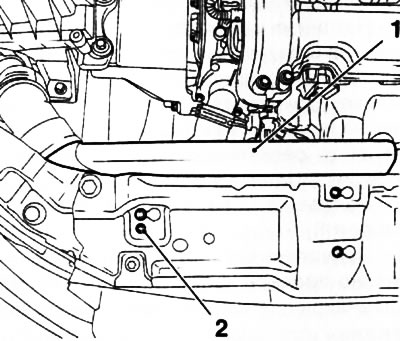 Removal and installation the cooling system fan (Opel Corsa C 2000-2006 ...
