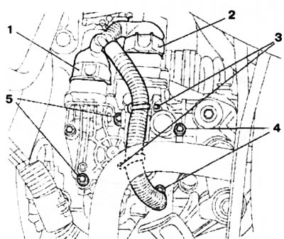 Removal and installation the gearshift control module (Easytronic ...