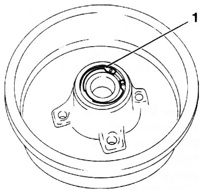 Removal and installation the rear hub assembly and wheel bearing (Opel ...