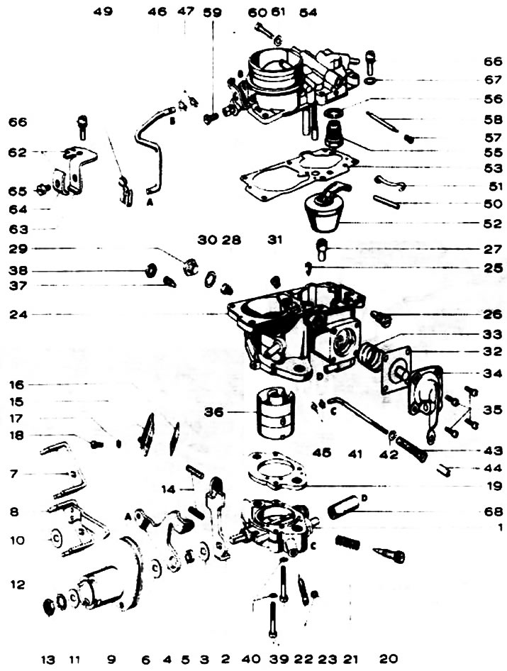Carburetor Solex 35 PDSI — design description (Opel Kadett D 1979-1984 ...