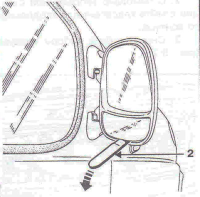 Removal and installation the outside temperature sensor (Opel Vivaro A ...
