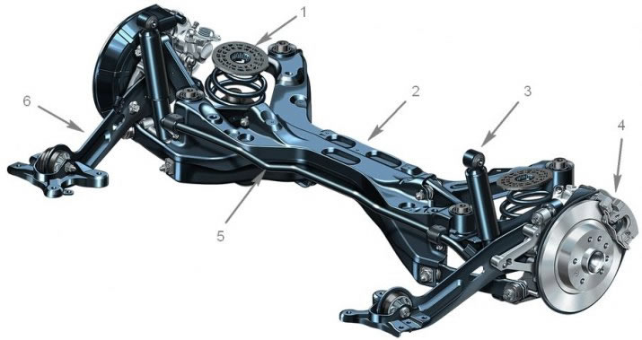 General description of suspension and chassis (Opel Vectra C 2002-2008 ...